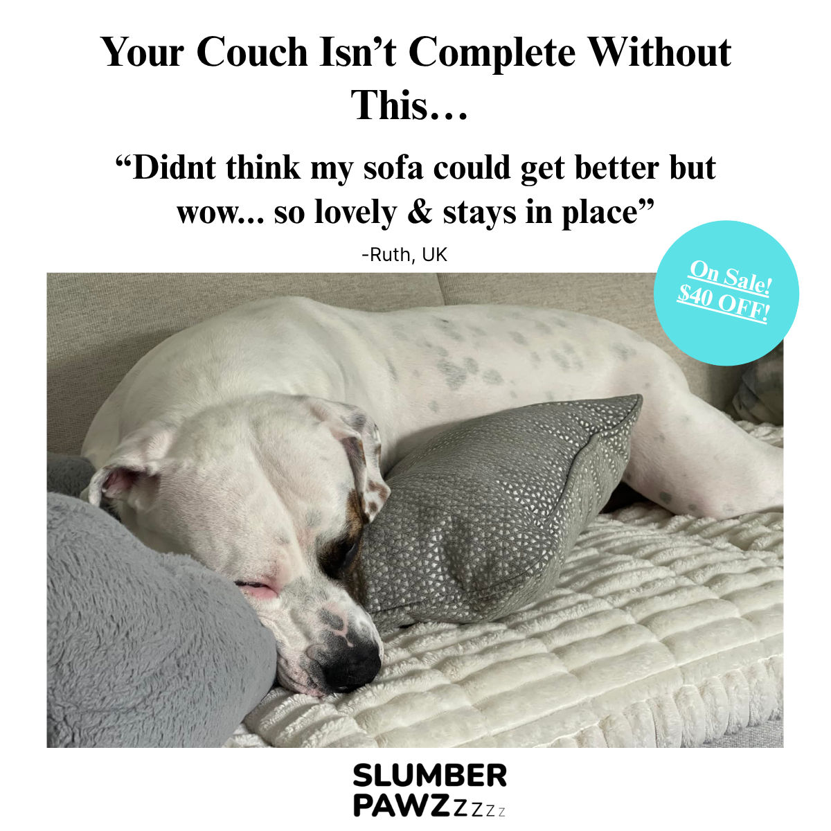 PawLounge™ – Quilted Cozy Sofa Cover – Slumber Paws